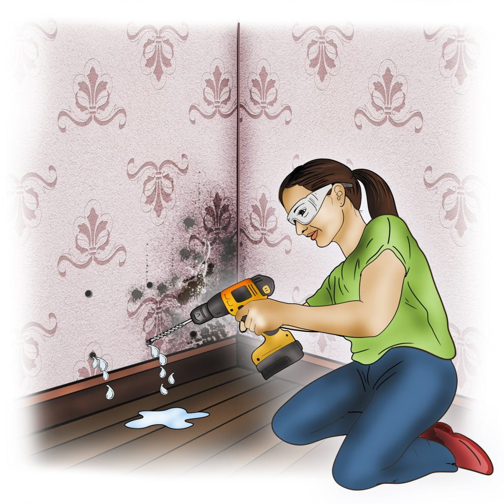 How to Dry Damp Walls - With Illustrations - A Helpful DIY Guide